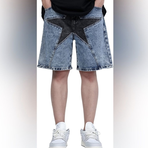 Aelfric Eden | Shorts | Aelfric Eden Star Patchwork Denim Shorts Never ...